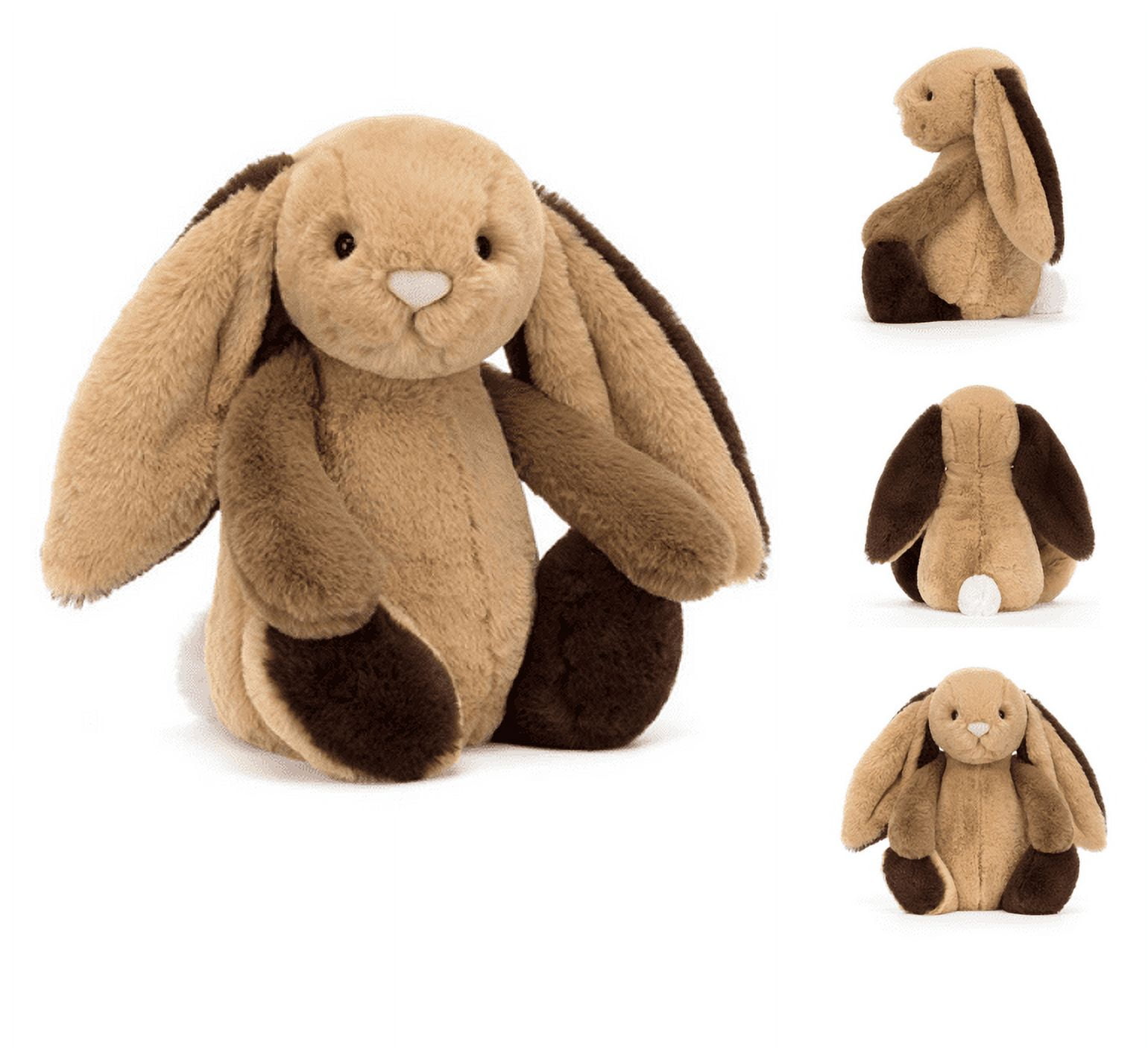 Jellycat Bashful Patchwork Brown Bunny Jellycat Bashful Bunny Stuffed Animal Jellycat Stuffed ...