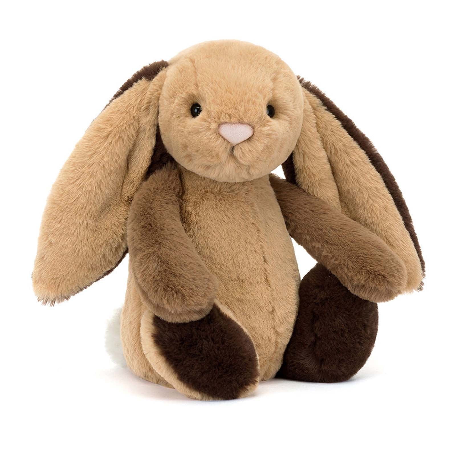 Jellycat Bashful Patchwork Brown Bunny Plush (7.9") – Cute Rabbit Toy ...