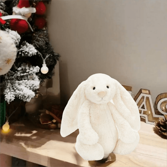 Jellycat Bashful White Bunny Stuffed Animal 15" Ideal Easter Birthday ...