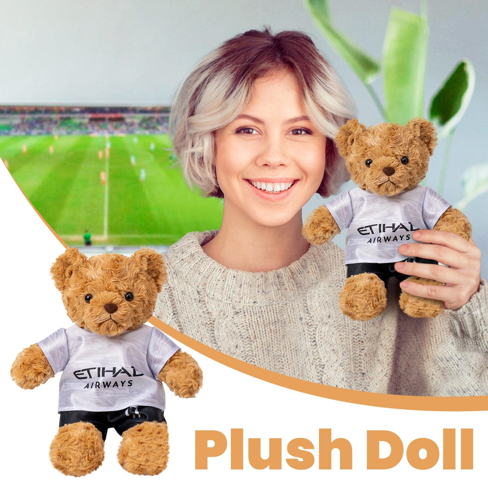 Jellycat Bear Soft Plushies Toys 13.4", Cuddly Bear Soft Stuffed ...