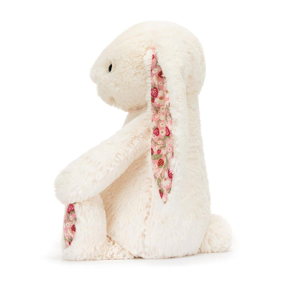 Jellycat Blossom Cream Bunny 'Berry' Soft Plush Toy, Pastel Pink Stuffed Animal with Velvety Fur ...