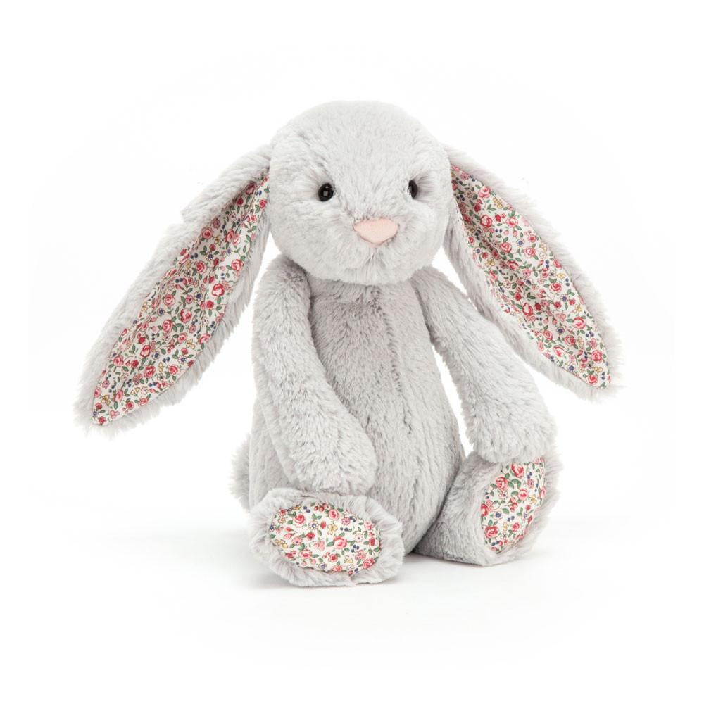 Jellycat Blossom Silver Bunny - Ultra-Soft Plush Toy, Stuffed Animal ...