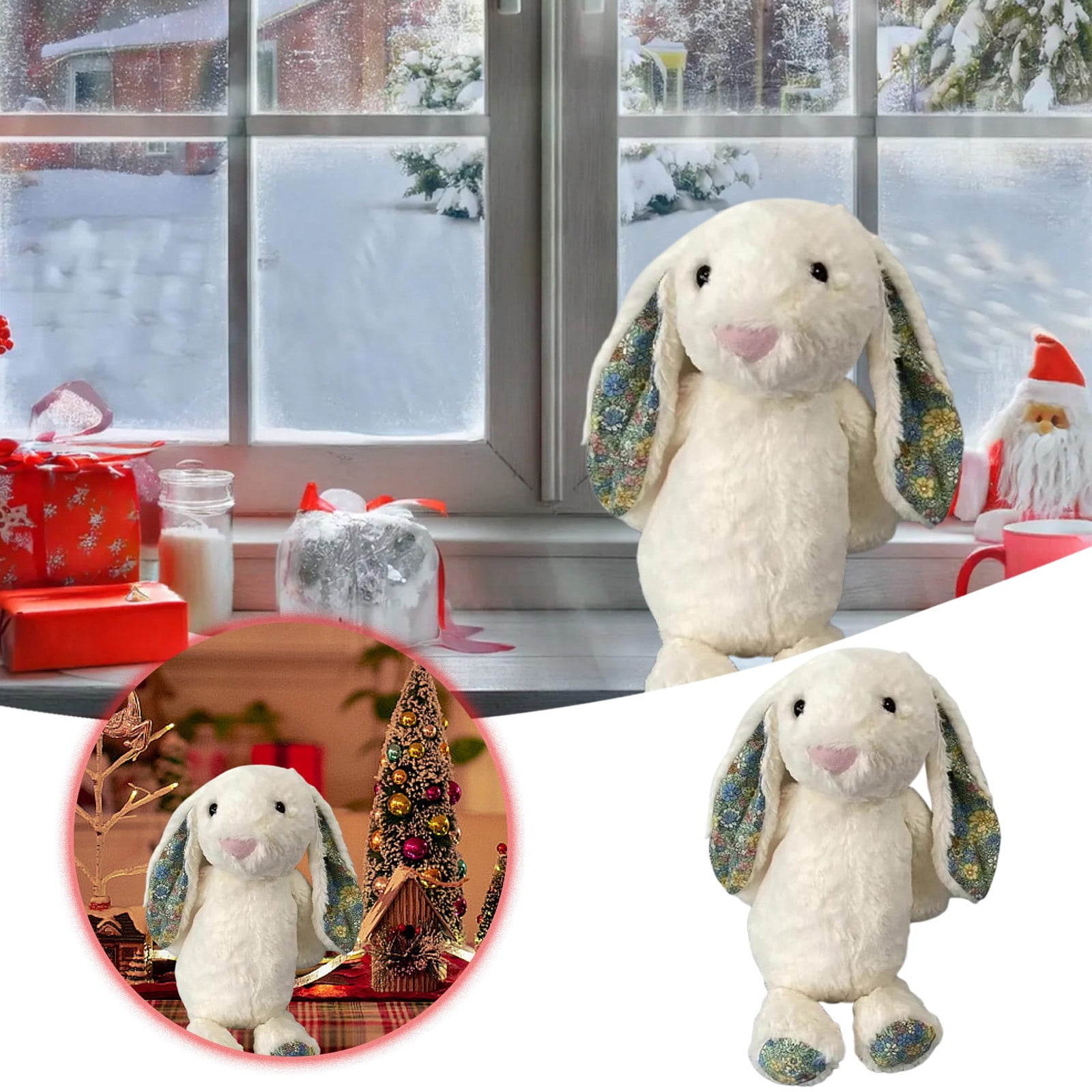 Jellycat Blossom White Bunny Stuffed Animal, Large 14 inches | Rabbit ...
