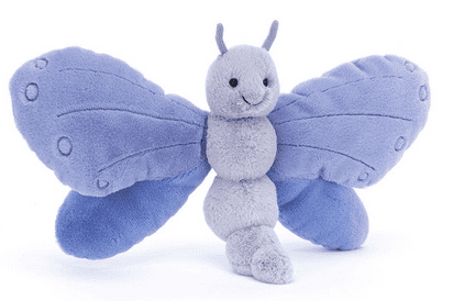 Jellycat 🦋 Bluebell Butterfly Stuffed Animal - 9.1" Exclusive Bluebell ...