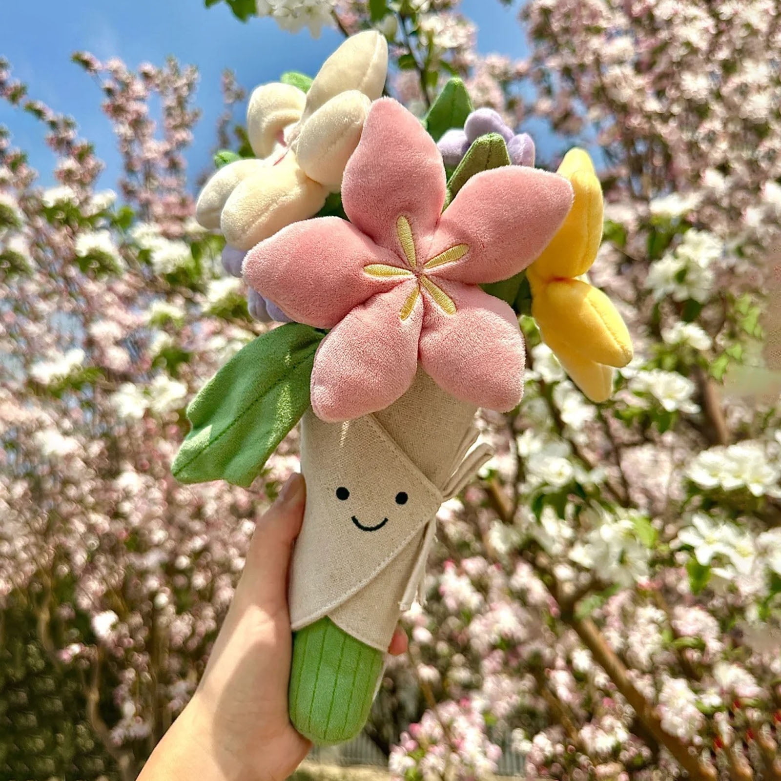 Jellycat Bouquet Flowers Amuseables, Stuffed Animal Toy, 5.12 inches ...