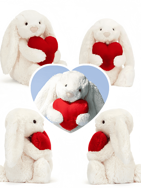 Jellycat Bunny Stuffed Animals Plush: 10.63 - Inch Fluffy Ears Rabbit ...