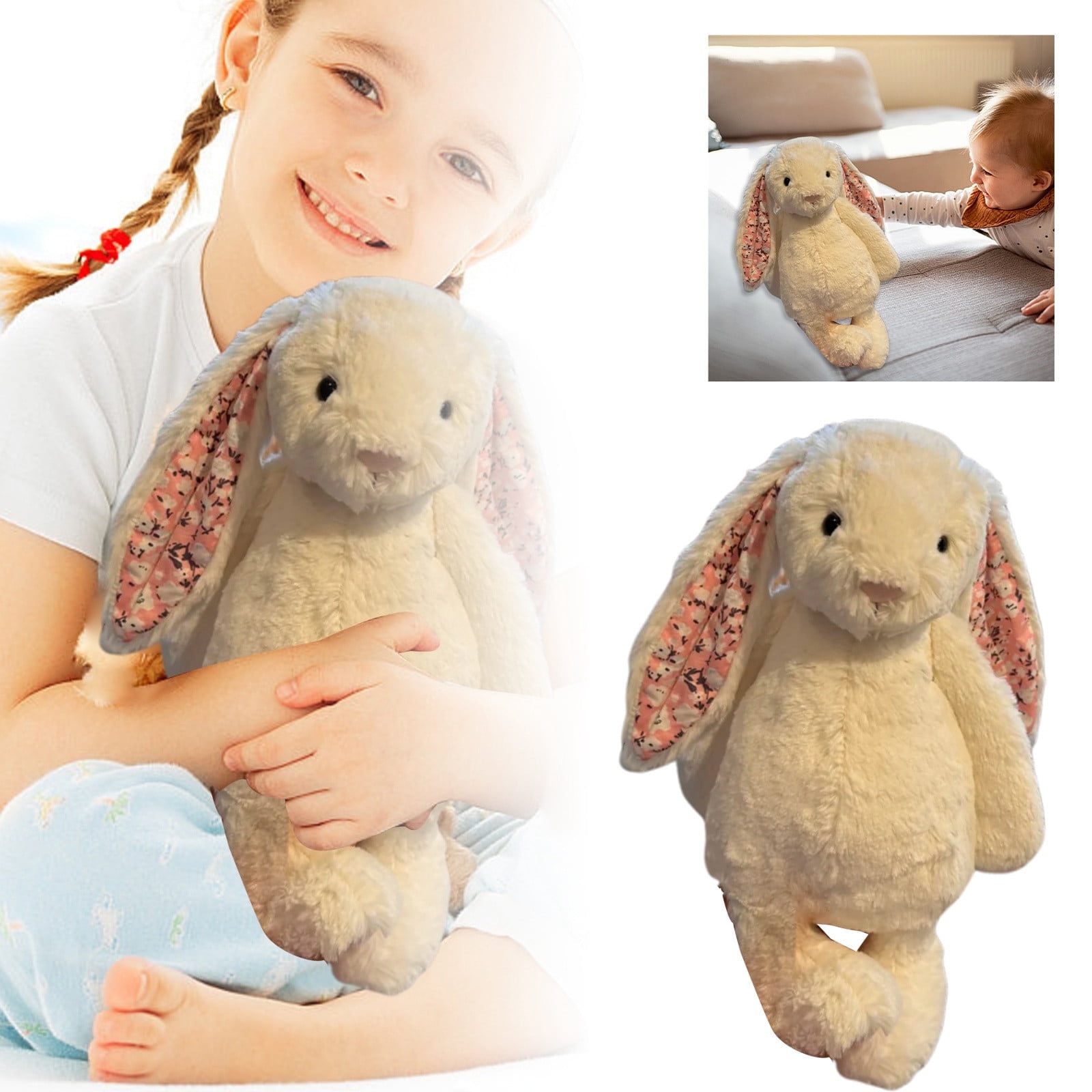 Jellycat Clearance bunny Jellycat Bashful Bunny Stuffed Animal,Plush Toy with Fluffy Soft Ears ...