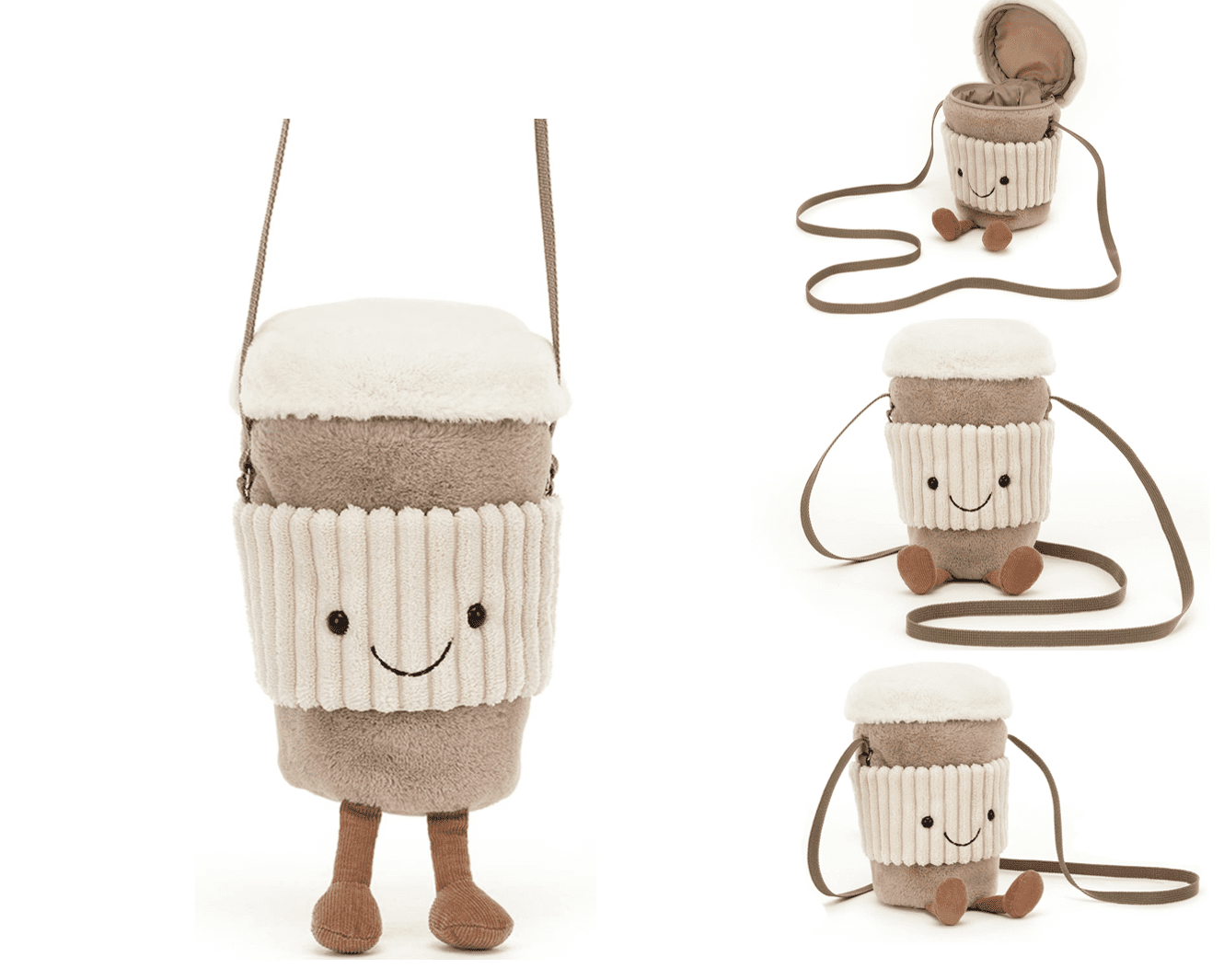 Jelly-plush Coffee-To-Go Bag - Soft Plush Purse, Perfect for Girls ...