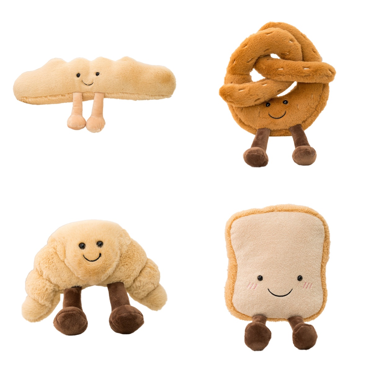 Jellycat Cute and Smiling Croissant Plush Toy, Stuffed with Interesting ...