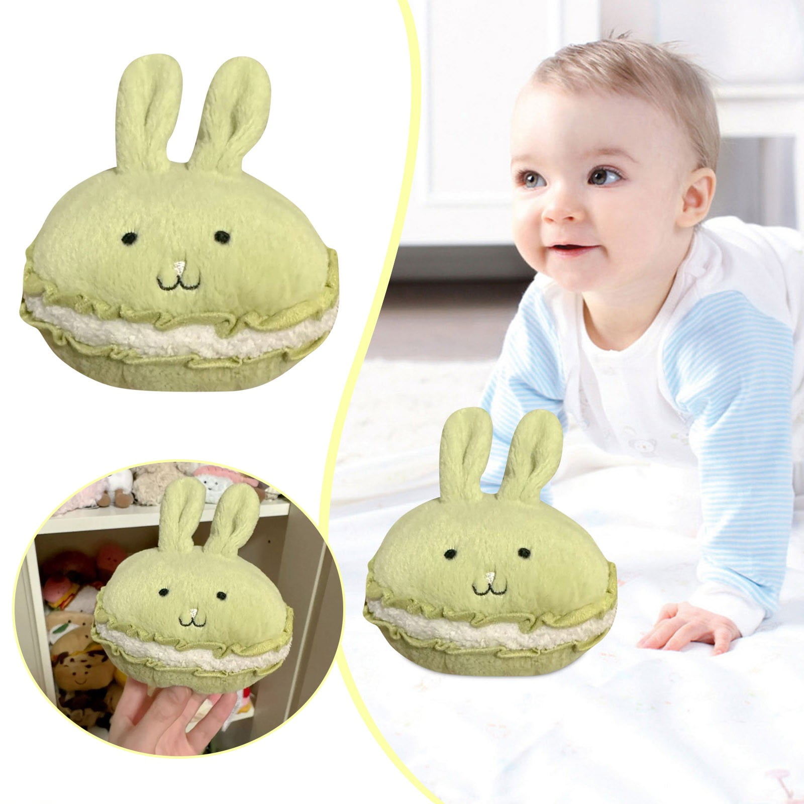 Jellycat Dessert Rabbit Macaron Cake Cute Mini Soft Ornament Soft ...