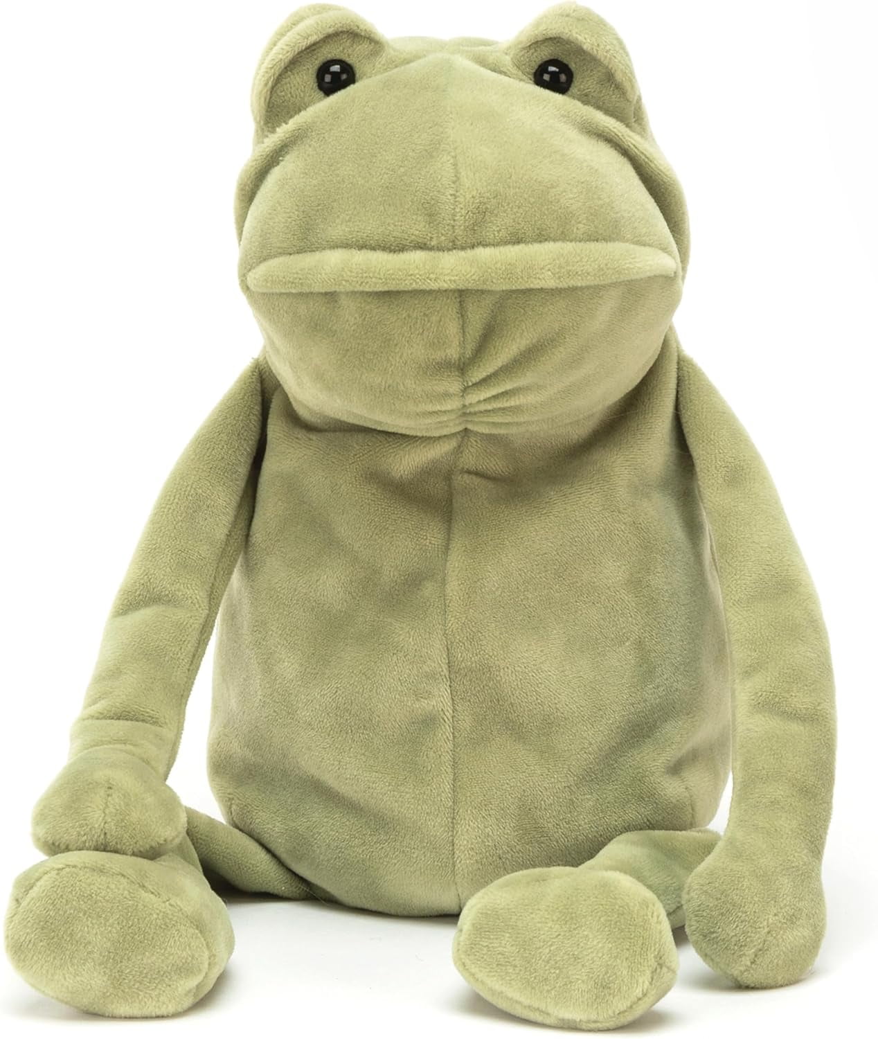 Jellycat Fergus Frog Stuffed Animal, Medium 13 inches - Amphibian Plush Toy - Classic Children's ...