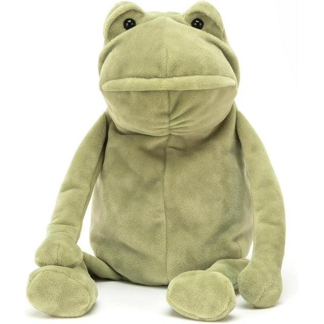 Jellycat Fergus Frog Stuffed Animal, Medium 13 inches - Amphibian Plush ...