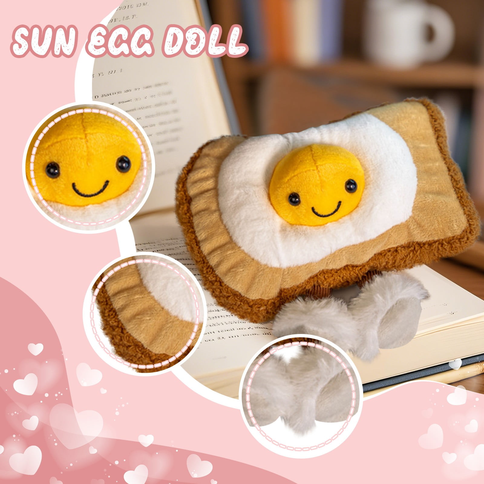 Jellycat Toast - Amuseables Egglantine Egg On Toast - Jellycat Food Jellycat Cake - Soft Toy ...