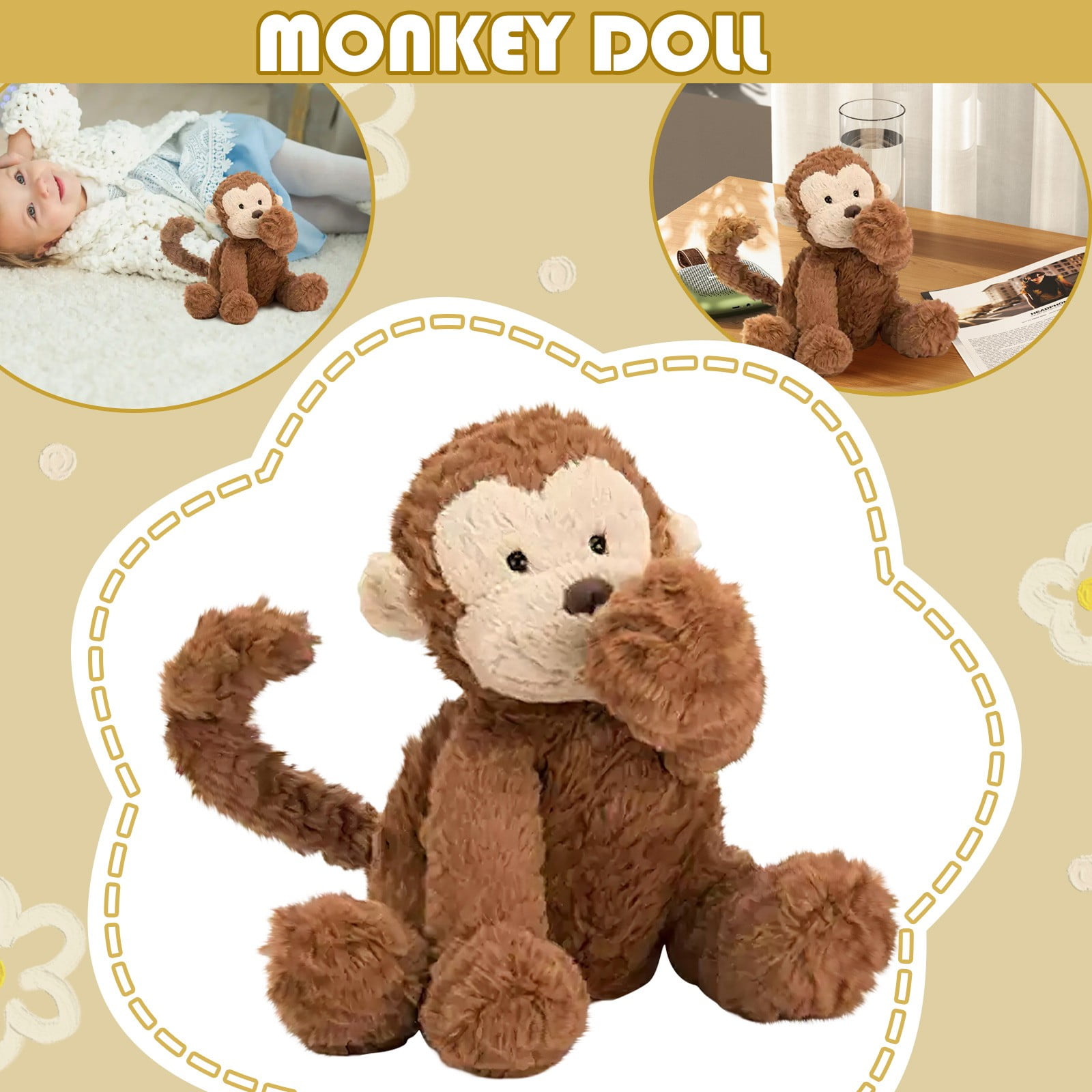 Jellycat Fuddlewuddle Monkey Soft Stuffed Cuddly Plush|9.06" |2025 ...