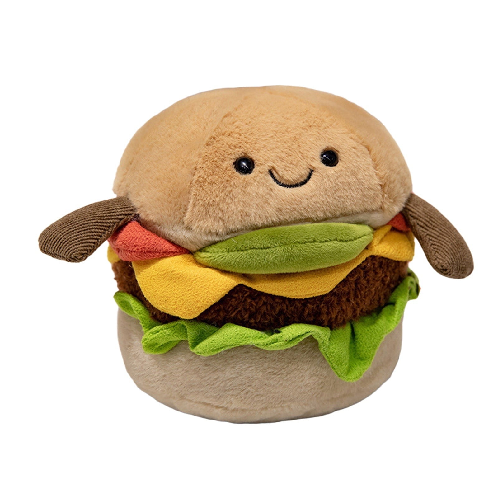 Jellycat Hamburger Stuffed Plushie Toy Jellycat 5.9 Inches |Idea Food ...