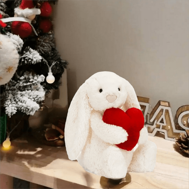 Jellycat, Jellycat Amuseables, Bunny Stuffed Animal – 10.6” Heart ...