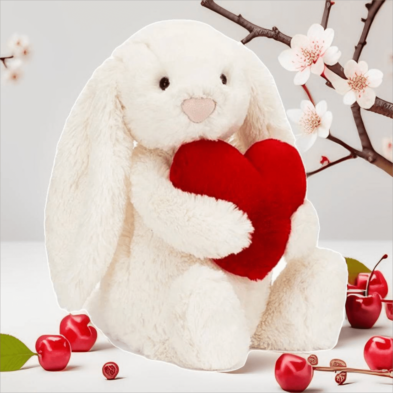 Jellycat, Jellycat Amuseables, Bunny Stuffed Animal – 10.6” Heart ...