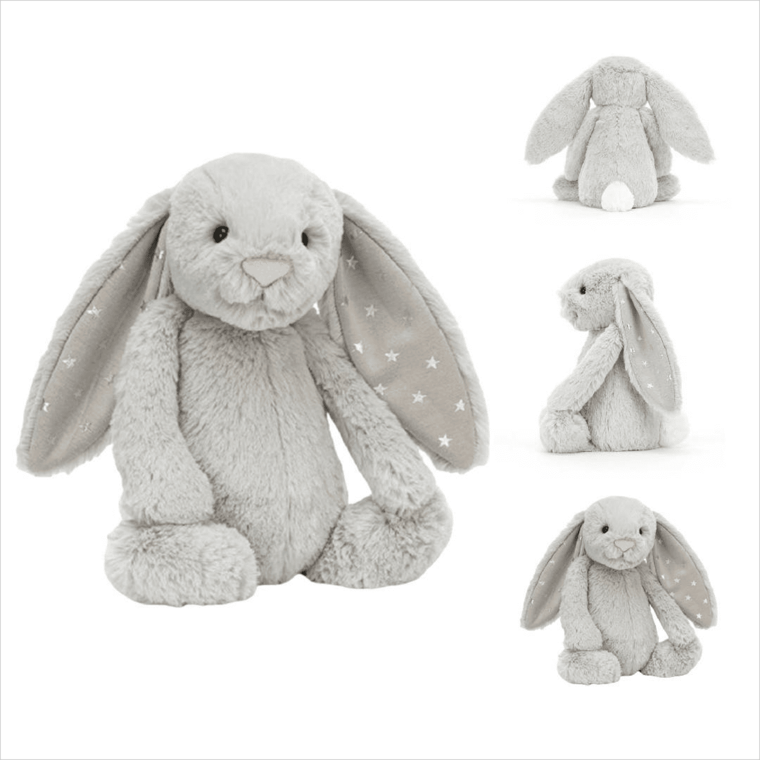 Jellycat, Jellycat Amuseables, Bunny Stuffed Animal – 11.8” Grey, Jellycat Soft & Cuddly ...