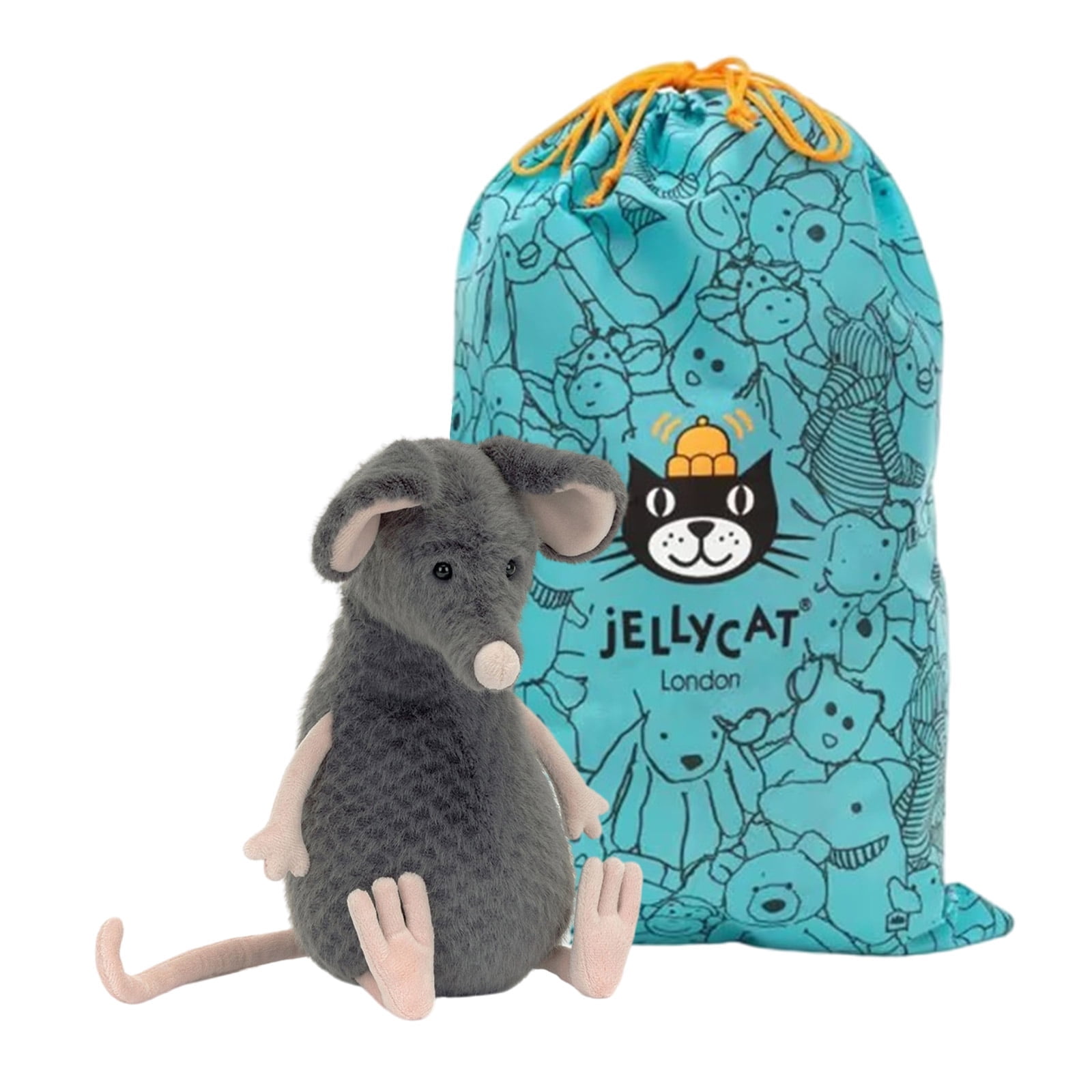 Jellycat Lachlan Sad Rat Stuffed Animal, Medium 9” - Funny Plush Toy ...