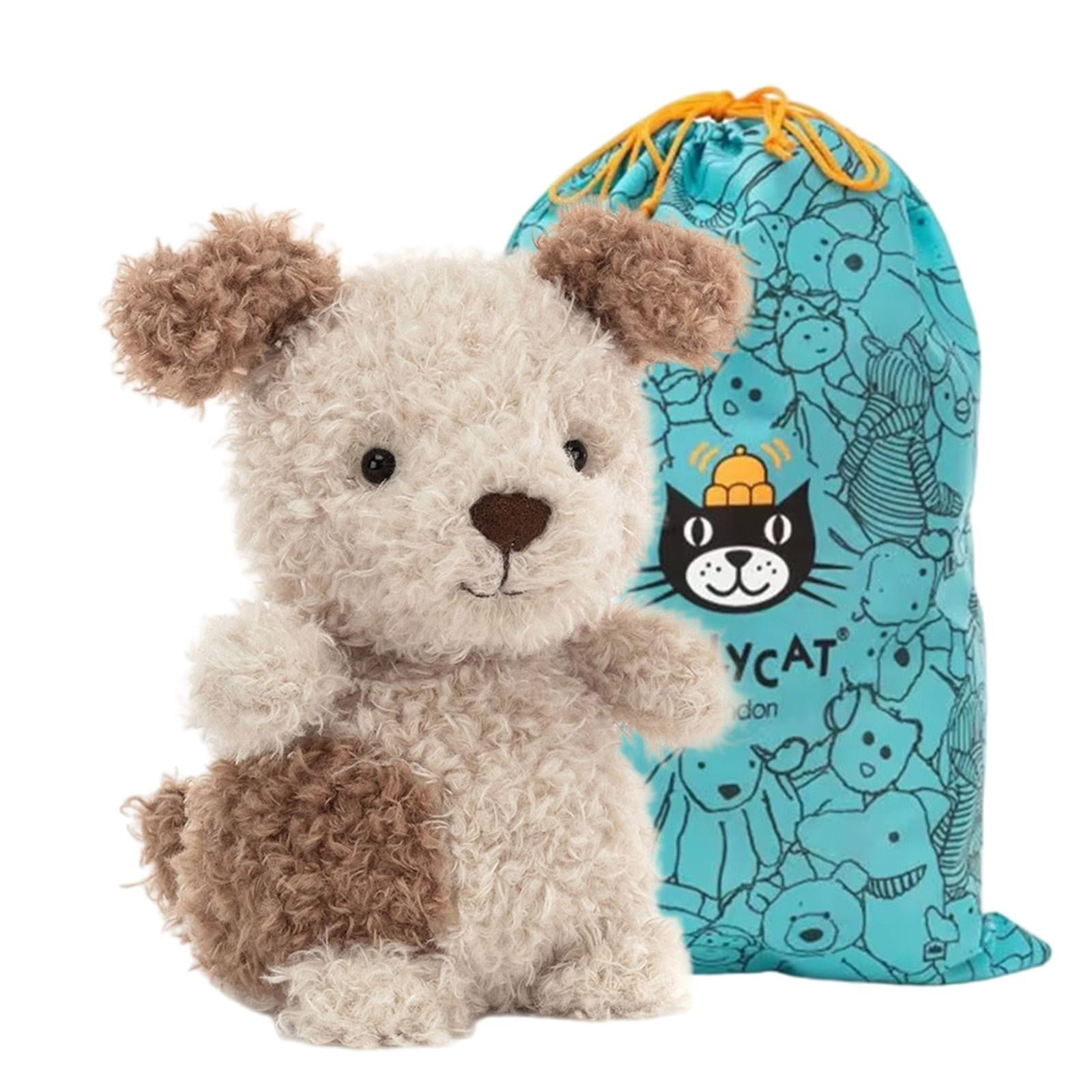 Jellycat Little Pup Stuffed Animal, 7 inches with Drawstring Dust Bag ...