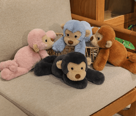 Jellycat Monkey Stuffed Animal Plush Set, 15.75" Stuffed Monkey Smaug ...