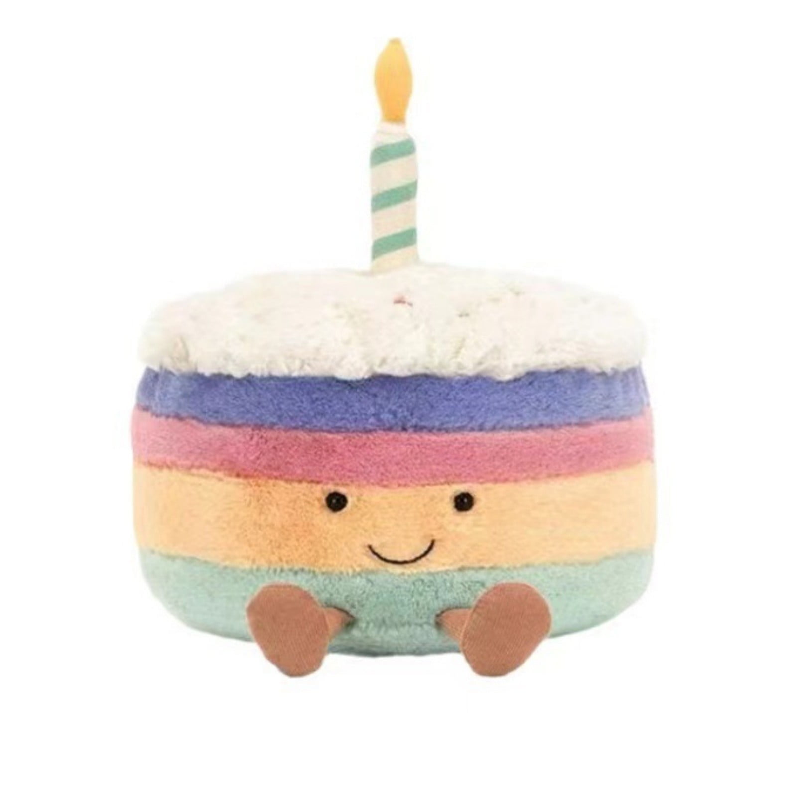 Jellycat Plush Toy | Amuseables Rainbow Birthday Cake | With Tag | Soft ...