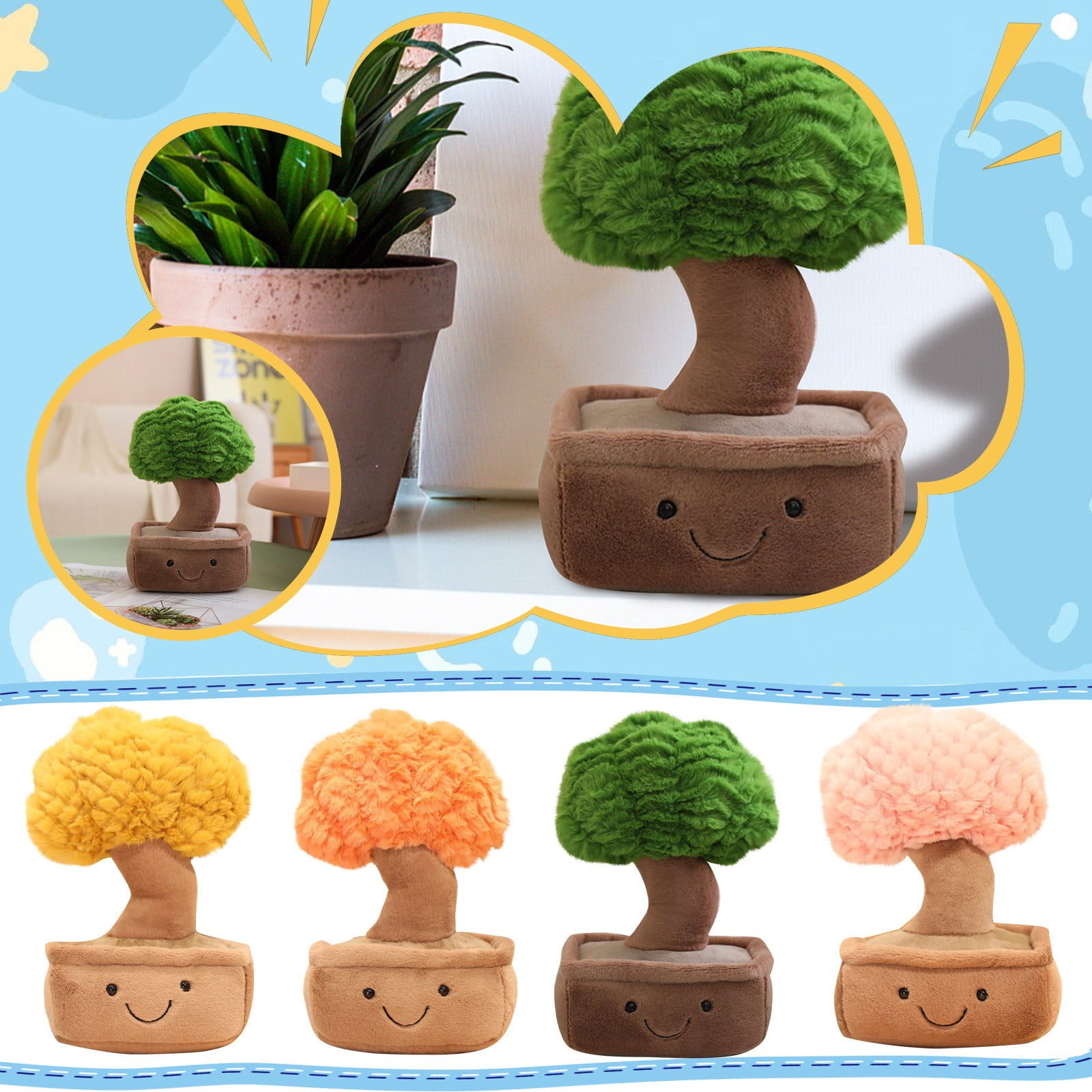 Jellycat Potted Plant Stuffed Plushies, 9.84 Inches | Potted Plant ...