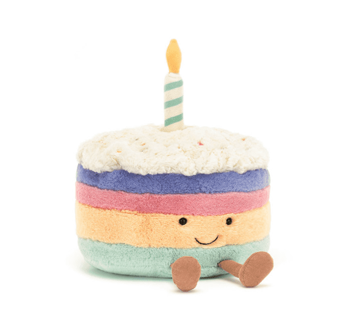 Rainbow Birthday Cake Stuffed Toy,10 inch,Food Plushies Doll,Christmas ...