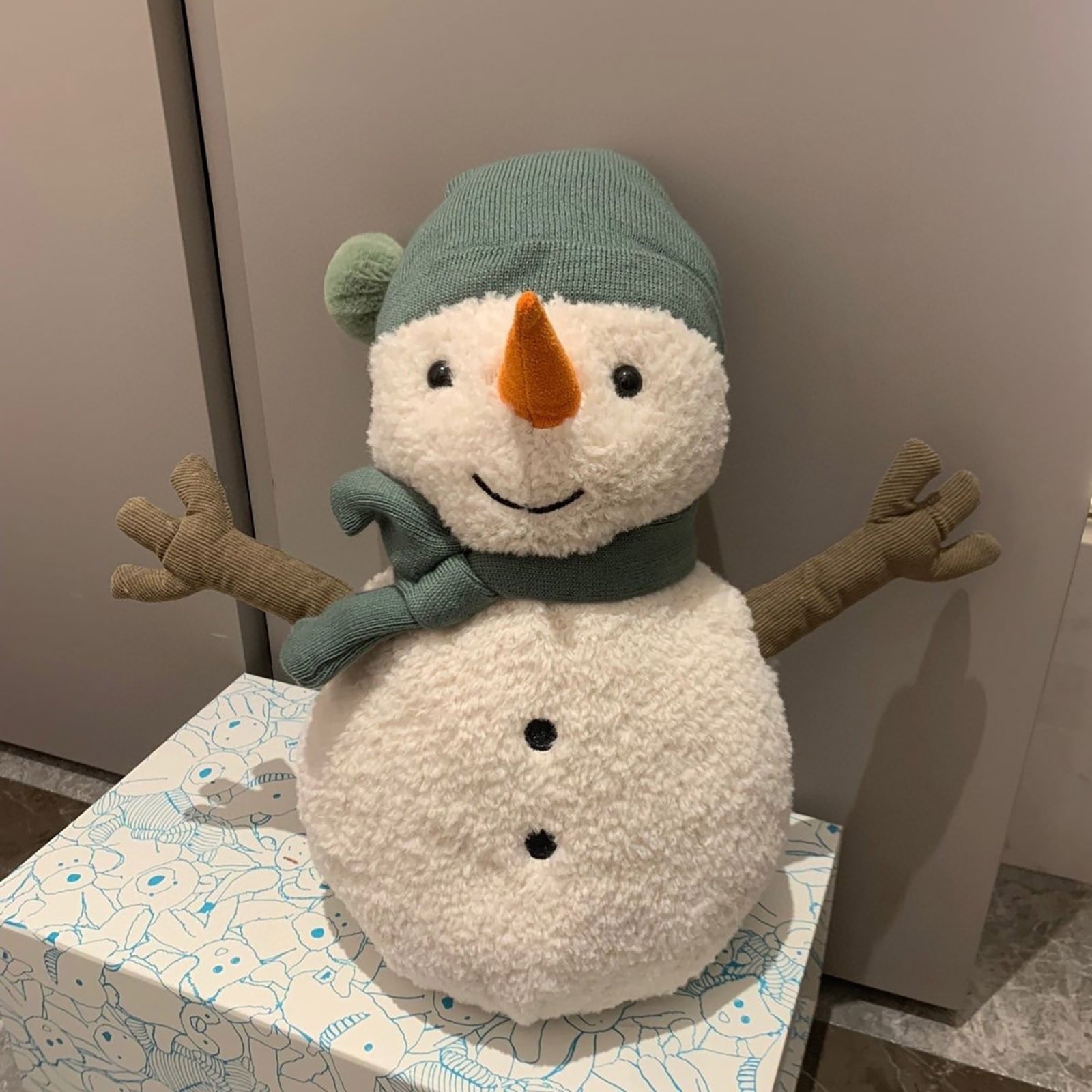 Jellycat Sammie Snowman Stuffed Animal Plush Toy Soft Cute Plush SnowmanToy Christmas ...