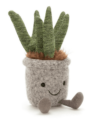 Jellycat Silly Succulent Aloe Plush Toy - 16.5” Lovely Succulent Aloe ...