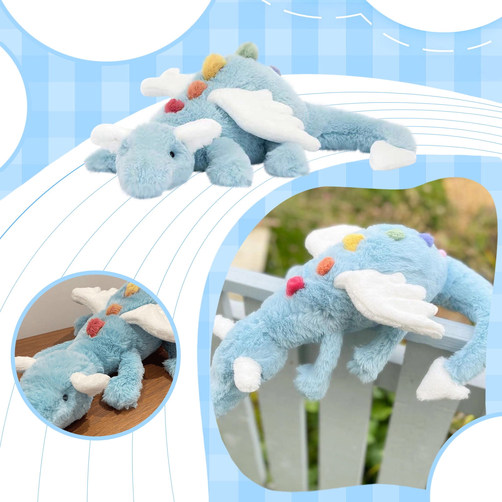 Jellycat Sky Dragon Flying Dragon: The super soft, cute blue plush toy ...