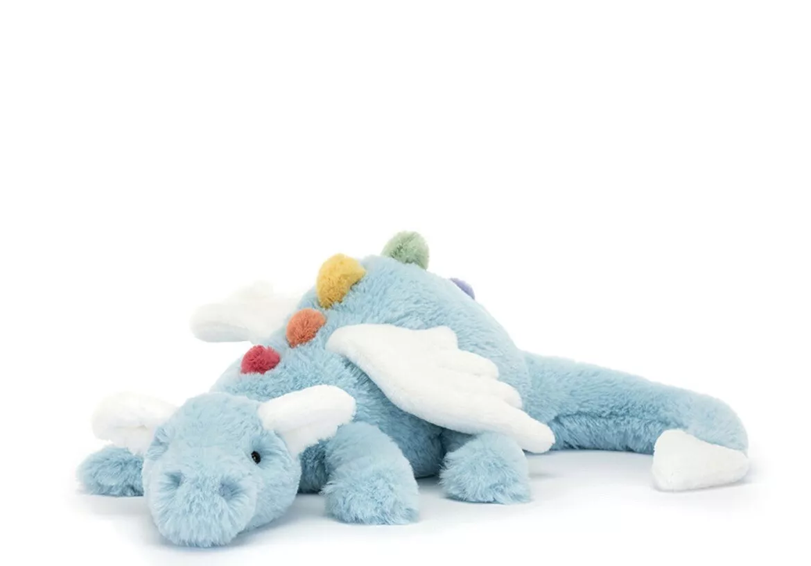 Jellycat Sky Dragon beautiful rainbow and white wings - Walmart.com