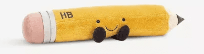 Jellycat Smart Stationery Pencil Plush Toy - 16.9” Stuffed Pencil ...