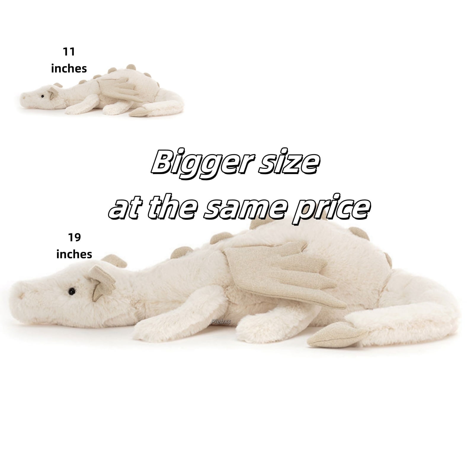 Jellycat Snow Dragon Stuffed Animal, 11 inches | Mythical Plush Toy ...