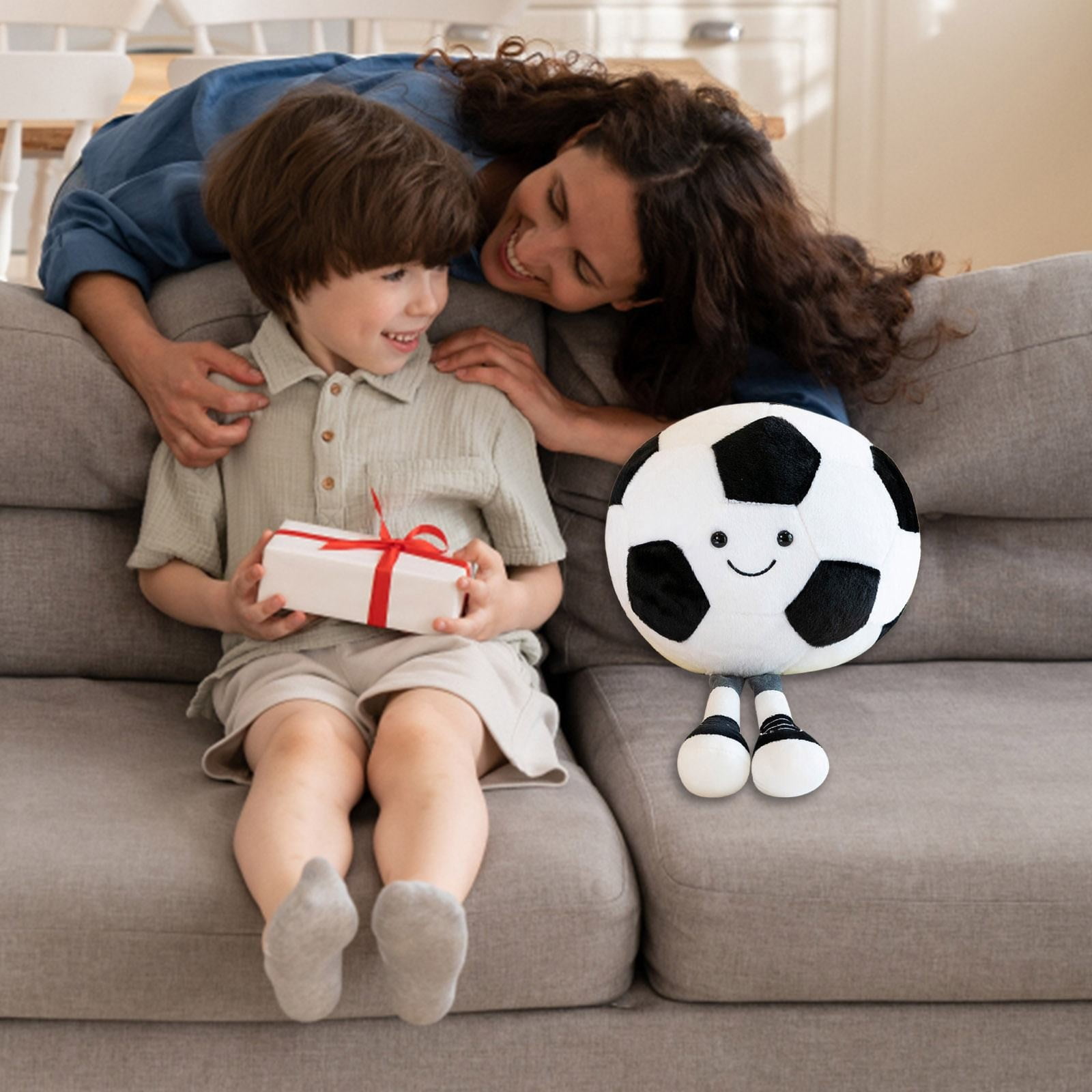 Jellycat Soccer Ball, WMENJIAZIHAN Cute Soccer Plush Toy Soft Stuffed ...