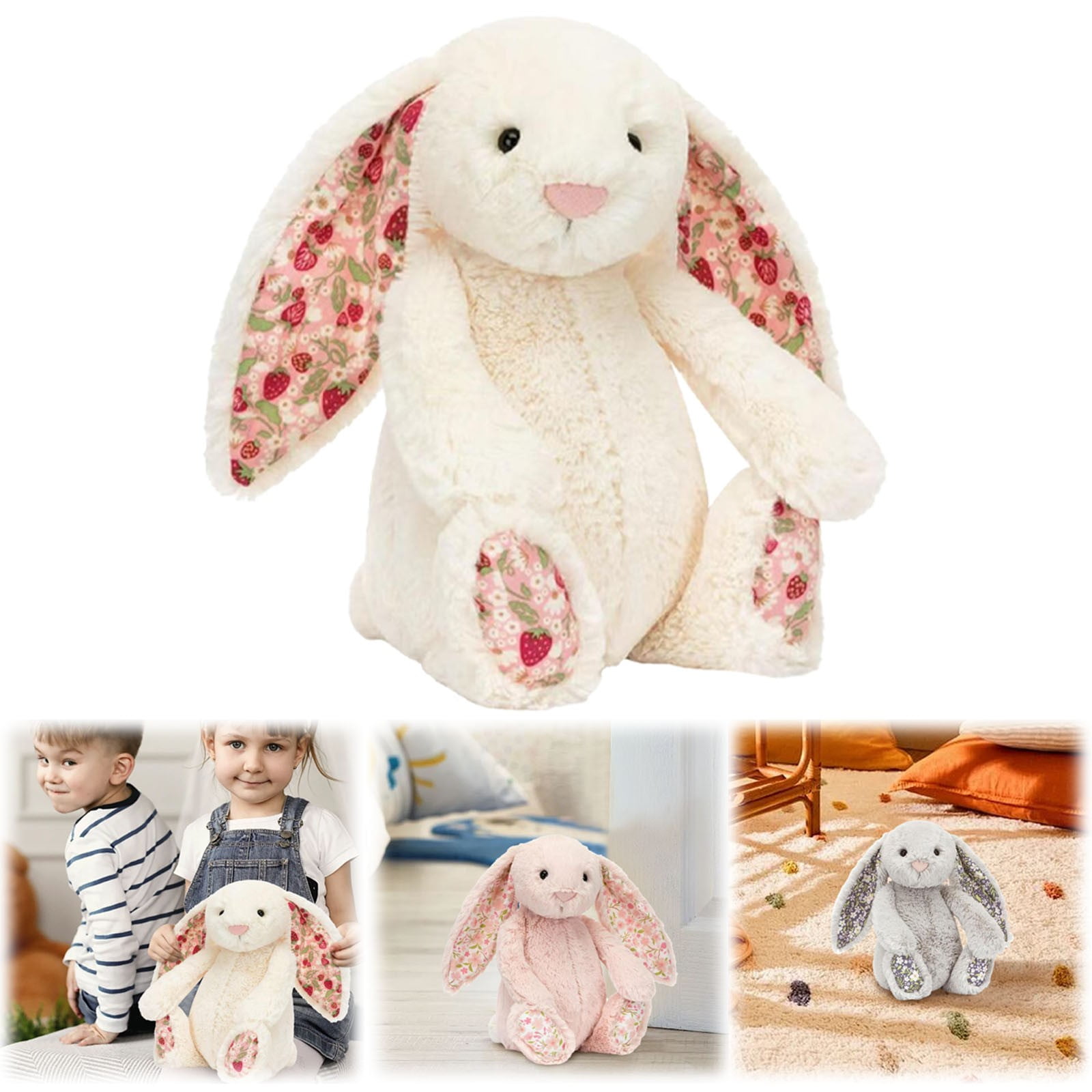 Jellycat-Stuffed Animal | Plush Toy | Classic Children's Gift,Bashful Cream Bunny,12.2 inches ...