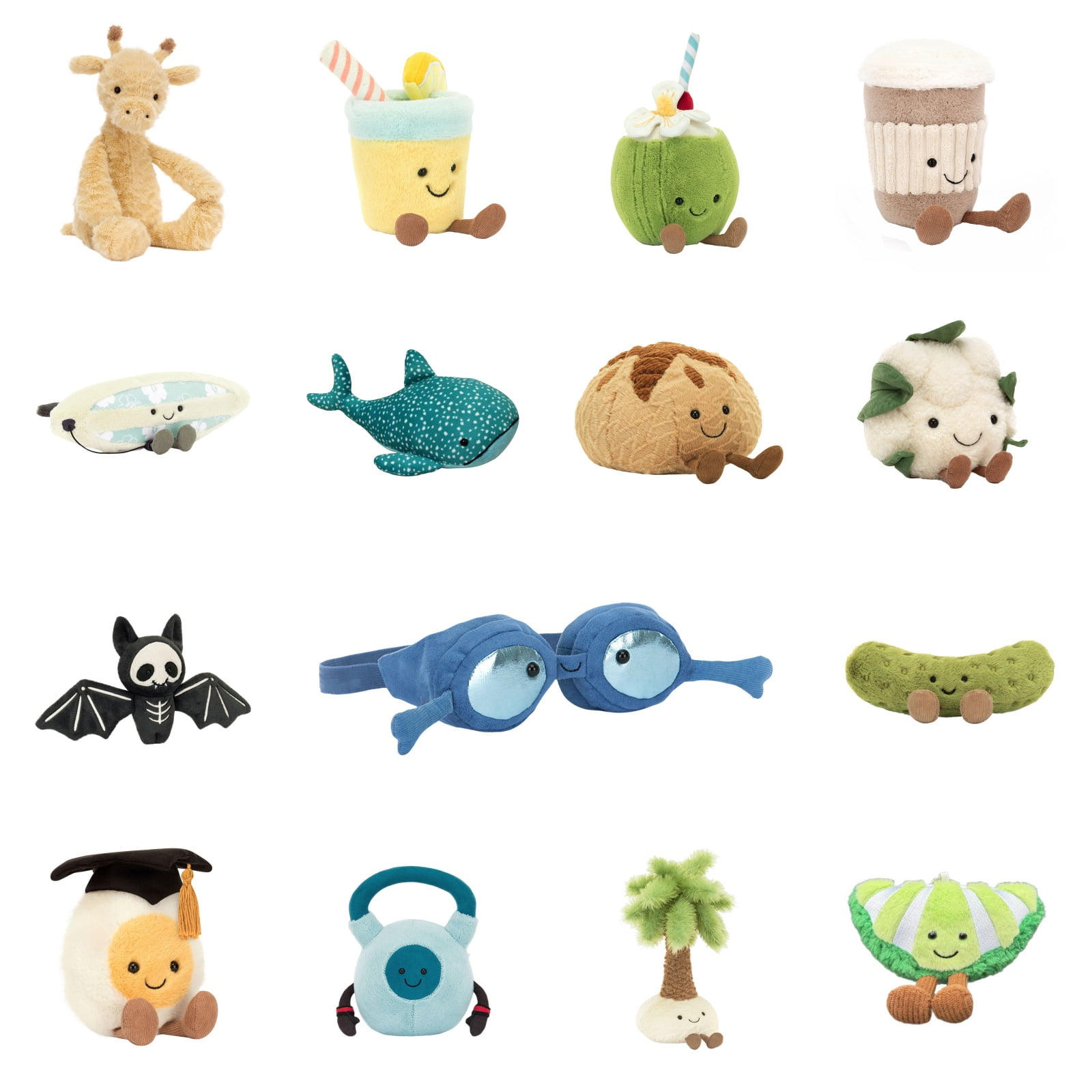 Jellycat Stuffed Animals Cute Plush Pickle Toy with Smiling Face Plush ...