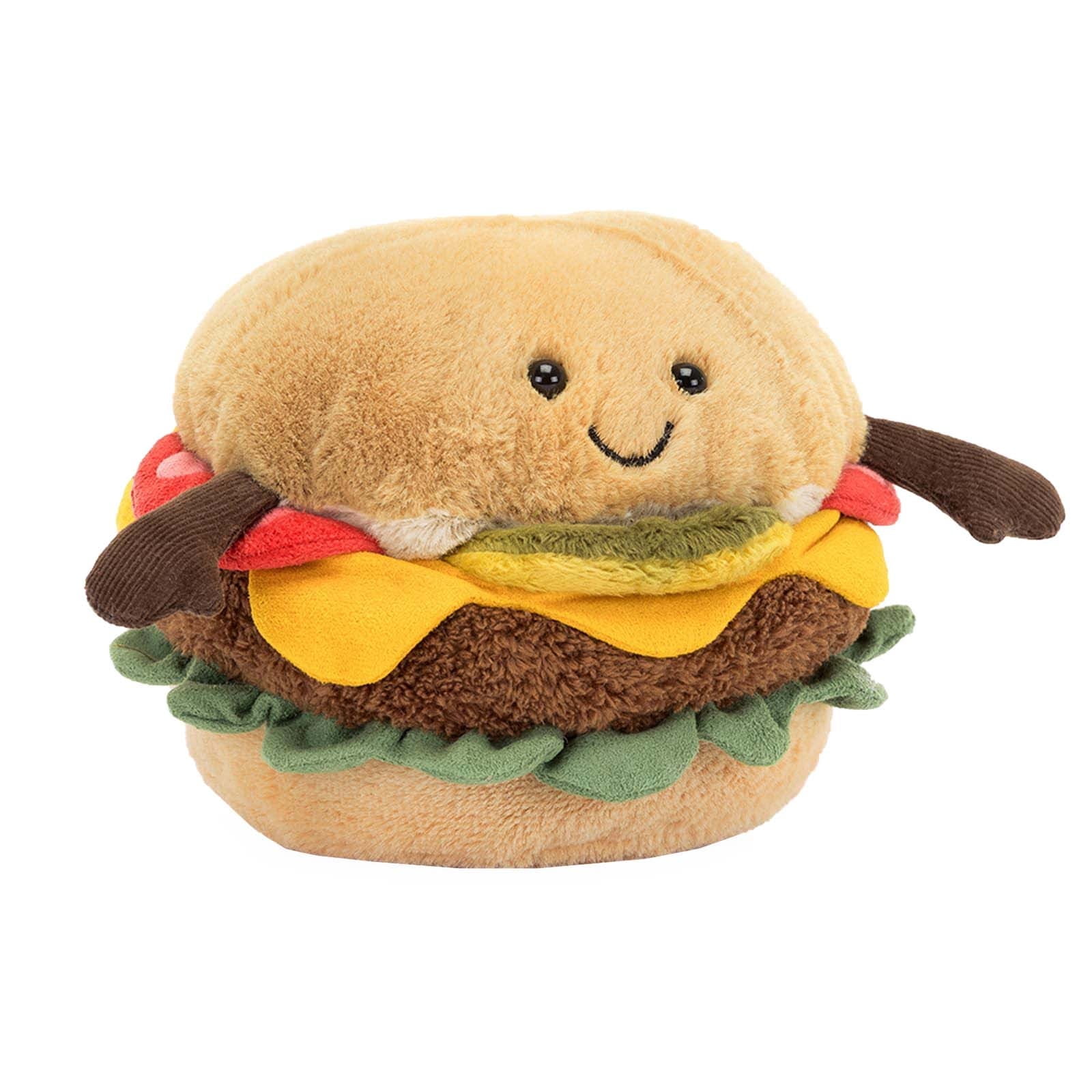 Jellycat Stuffed Animals Jelly Cat Sandwich - Jelly Cat Cake Amuseables Burger Stuffed Toy ...