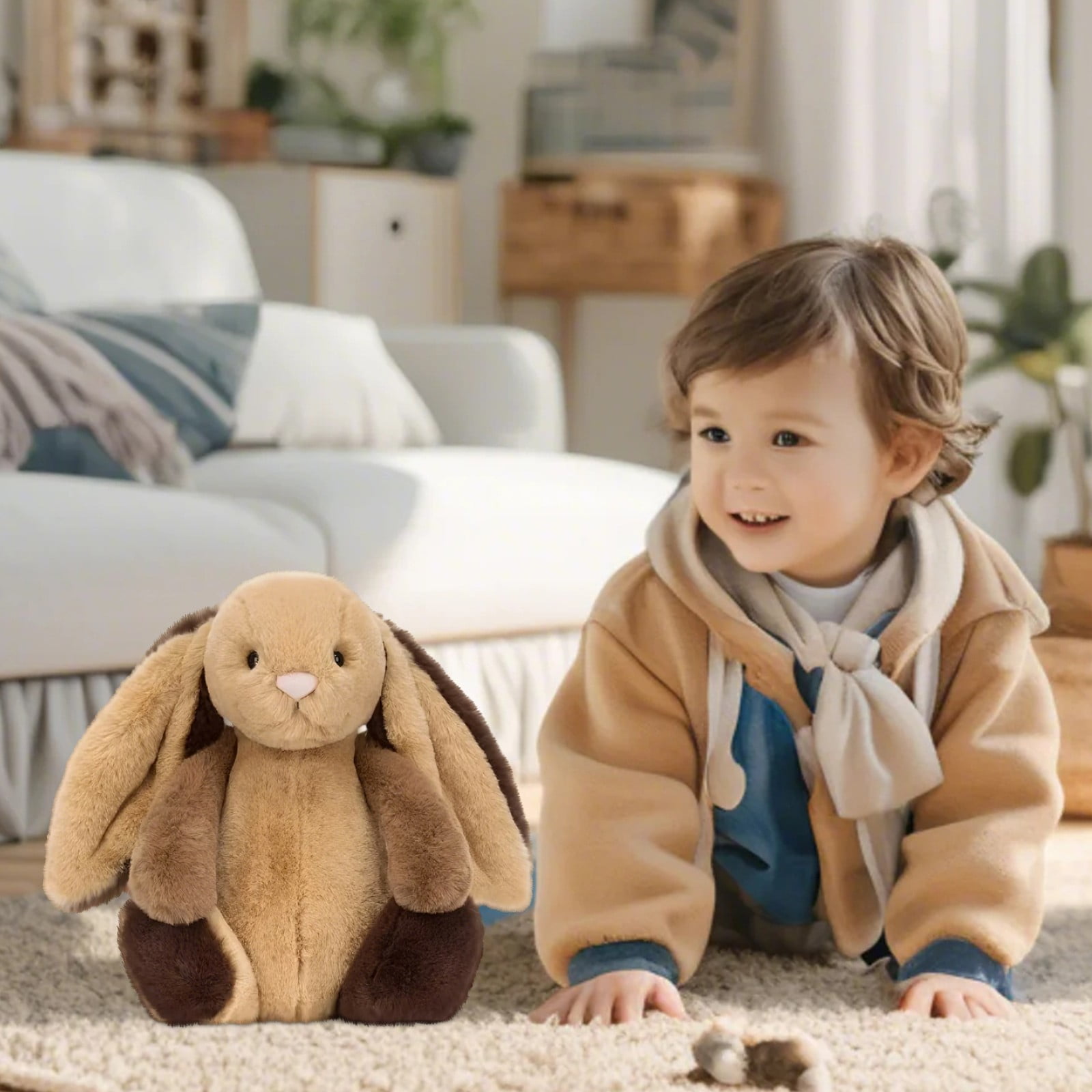 Jellycat Stuffed Animals Jellycat, Jellycat Bashful Patchwork Brown ...