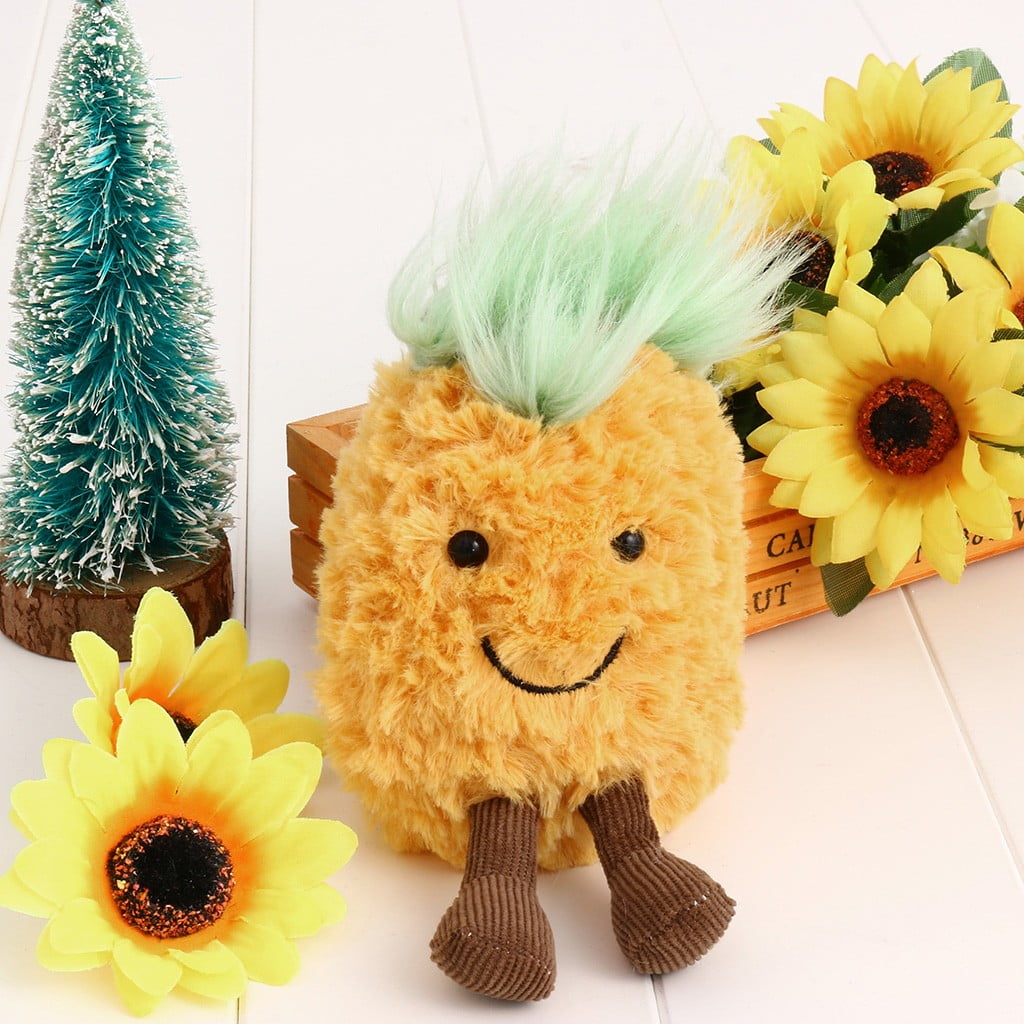 Jellycat Stuffed Animals Keychain, Pineapple Jelly Cat Stuffed Animal ...