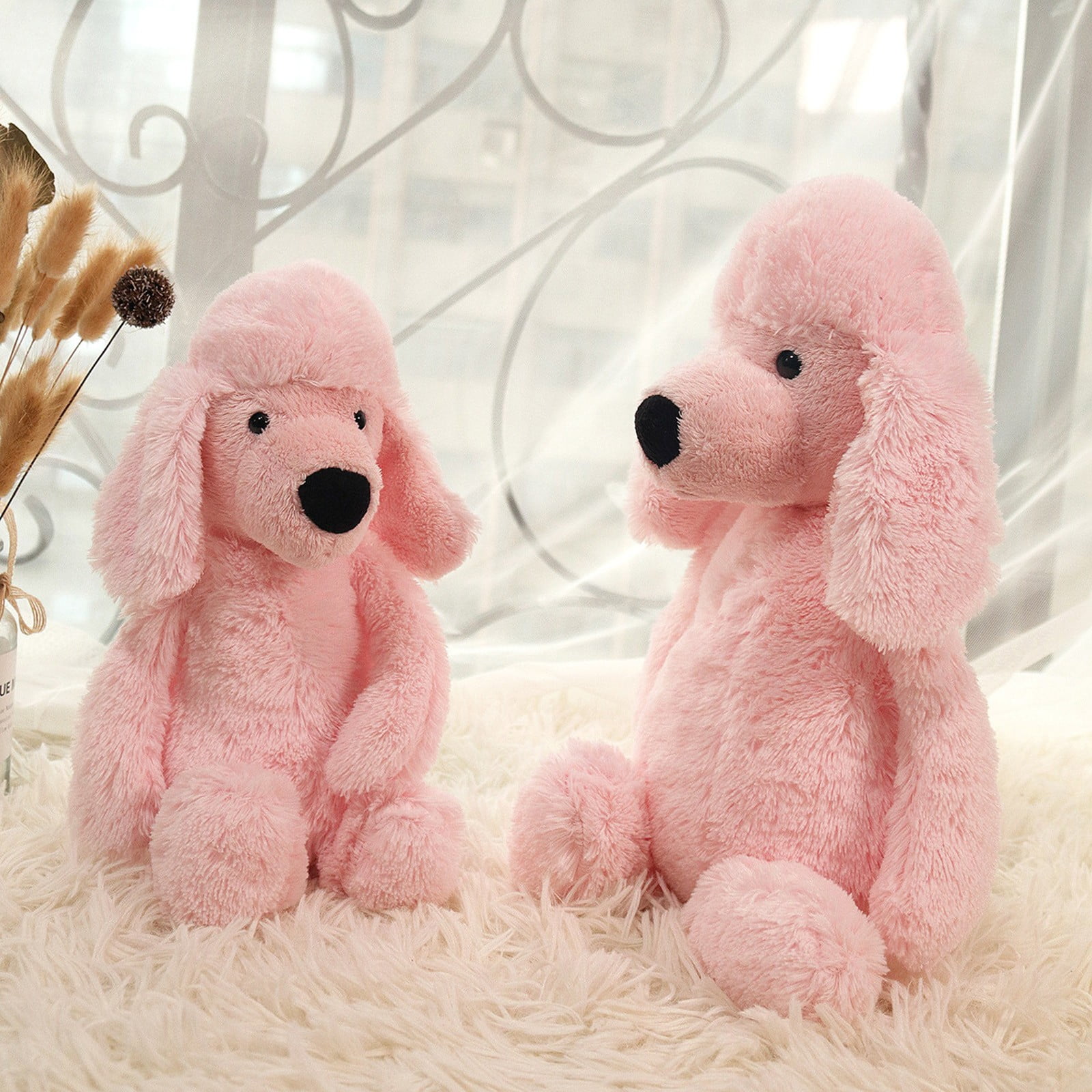 Jellycat Stuffed Animals Poodle Dog Plushies, Poodle Dog Doll Whimsical ...