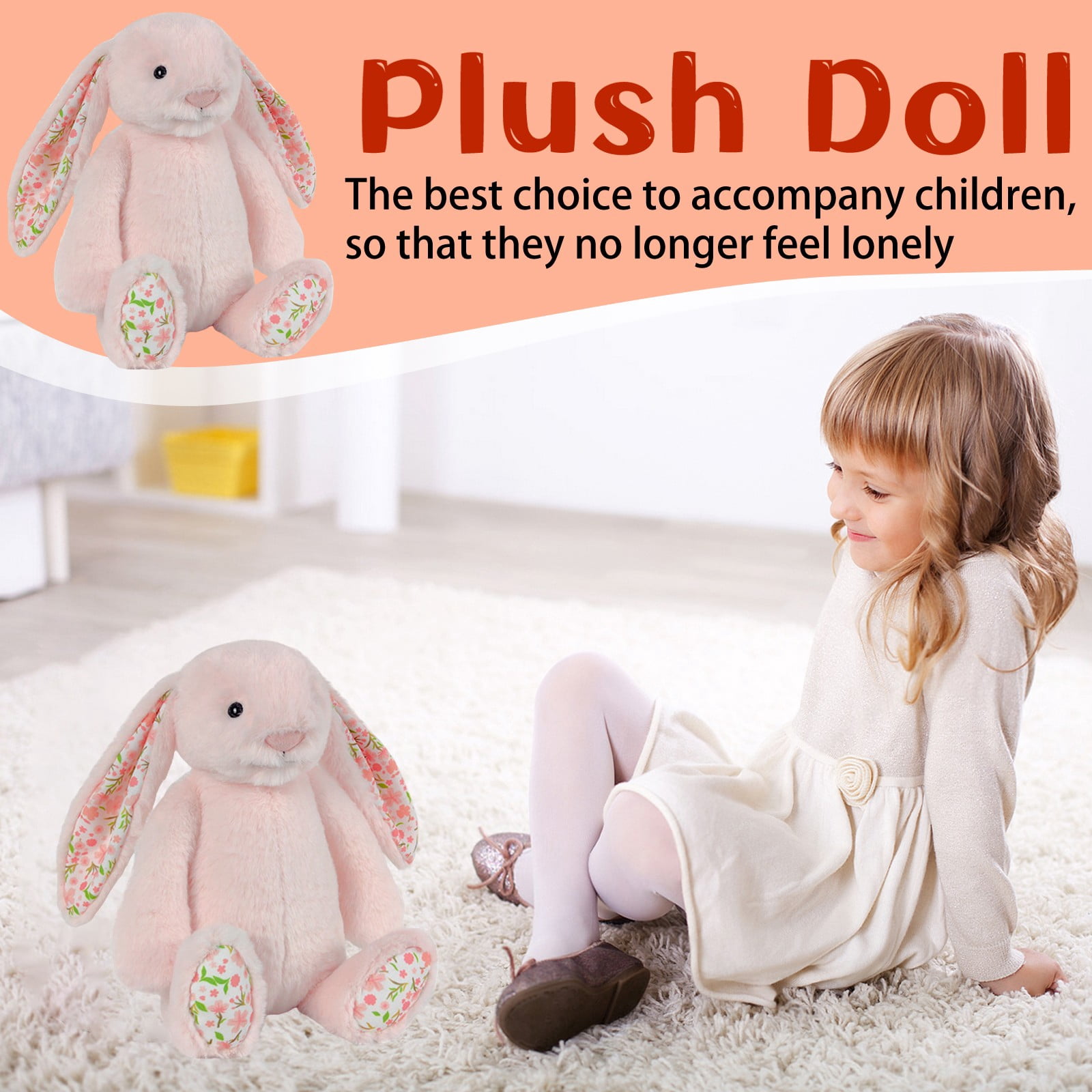 Jellycat Stuffed Animals Snow Bunny Plushies, Personalized Custom ...