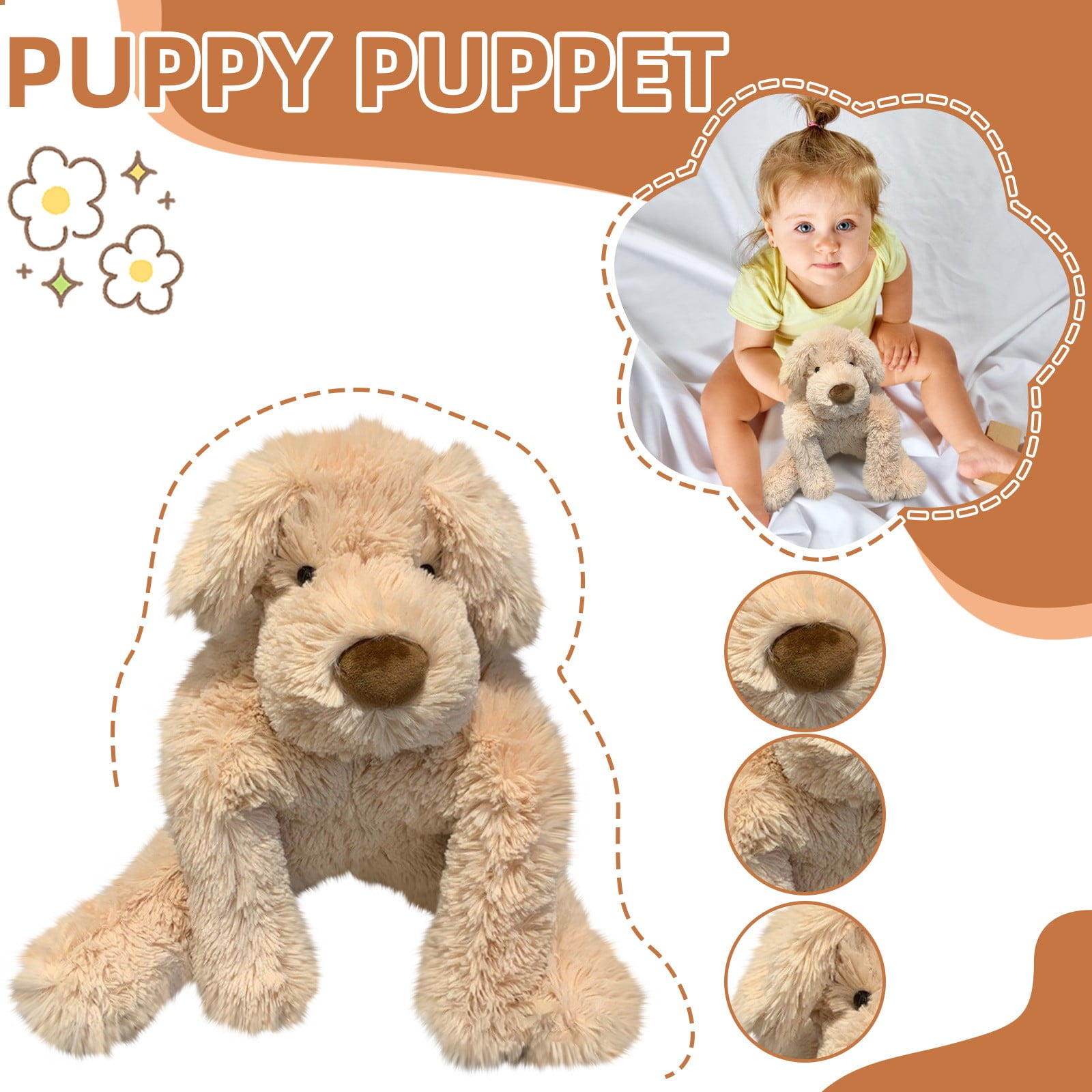 Jellycat Stuffed Toys Puppy Plush Toys, 11 Inch Large Stuffed Animal ...