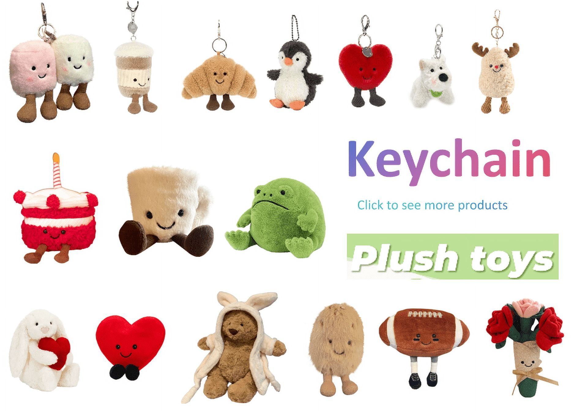 Jellycat Timmy Turtle Bag Charm Keychain Soft Plush Toys Fun Cute ...
