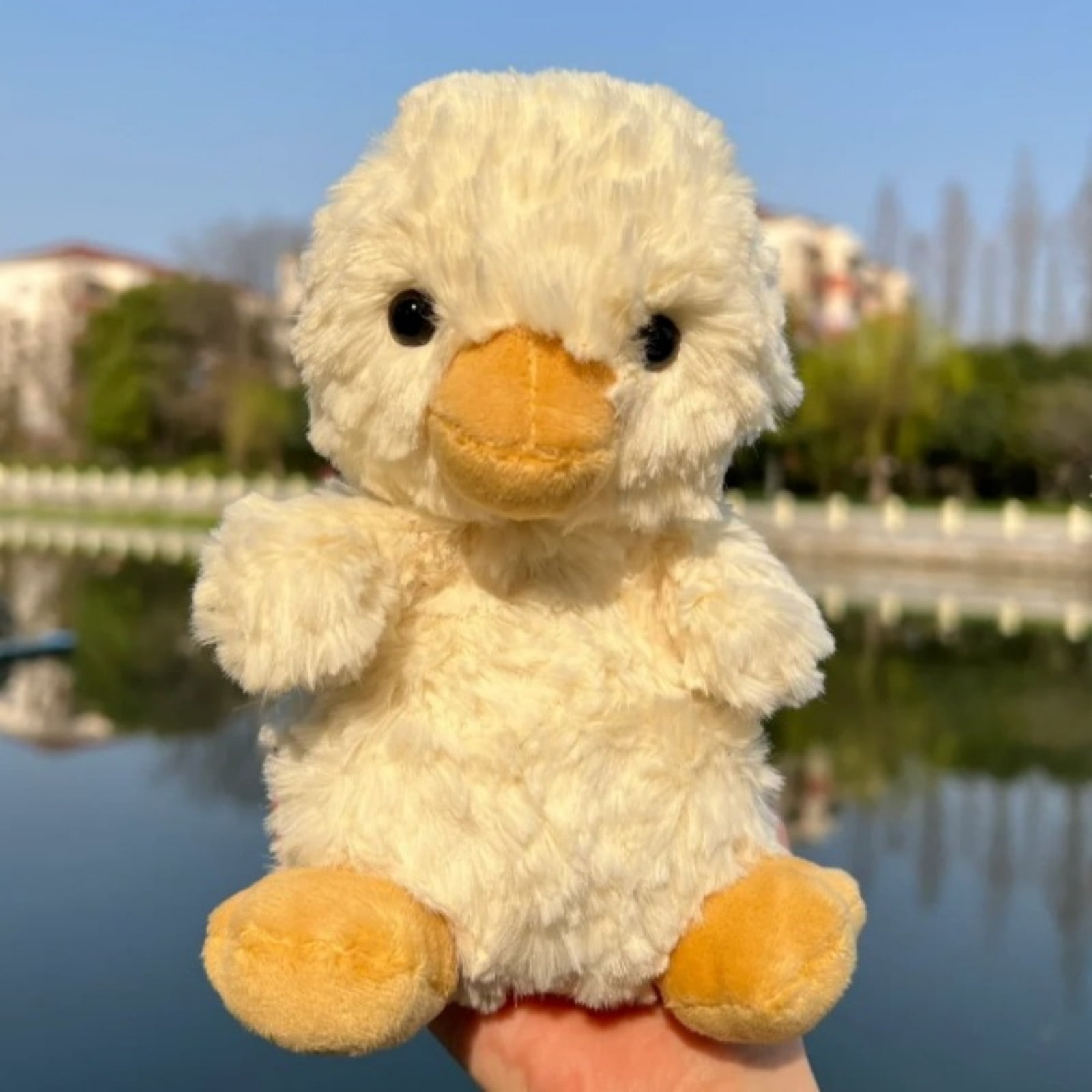 Jellycat Yummy Duckling Plush Toy - 5.91in White Duckling Stuffed ...