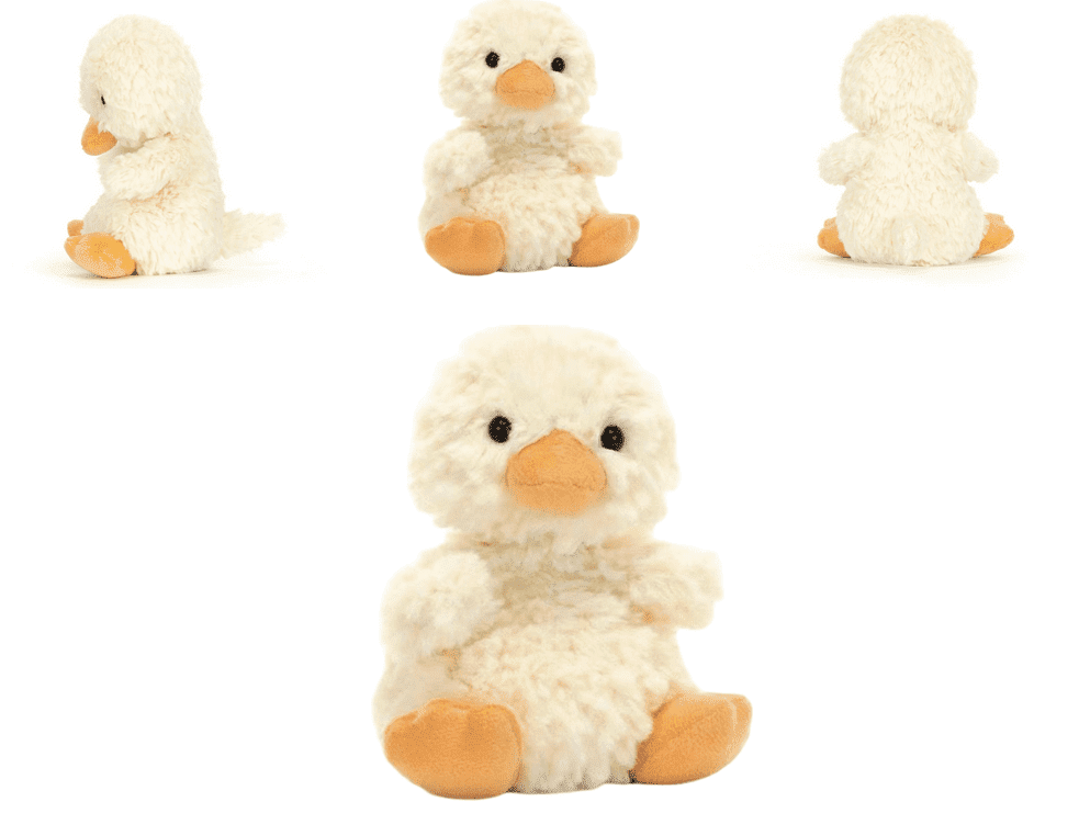 Jellycat Yummy Duckling Small 7.87 Inch Plush Duckling An Irresistibly ...