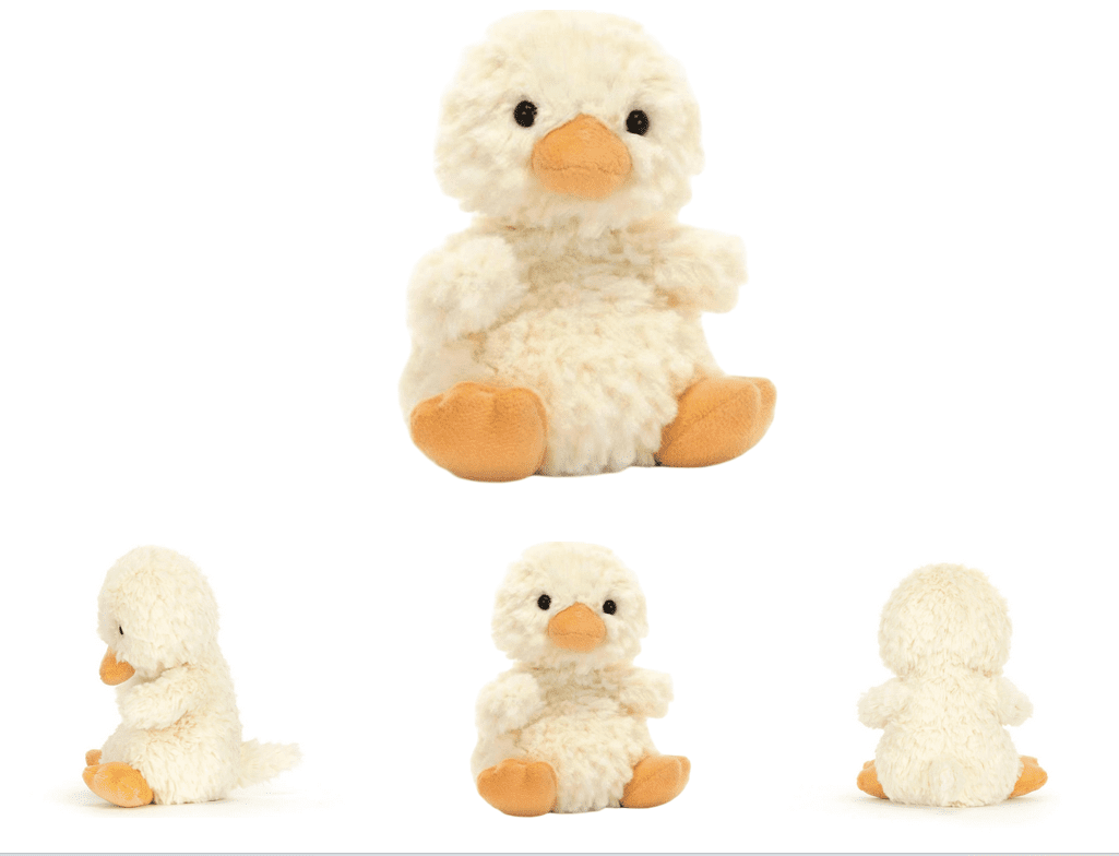 Jellycat Yummy Duckling Stuffed Animal, 7.87 inches- Ducks and ...