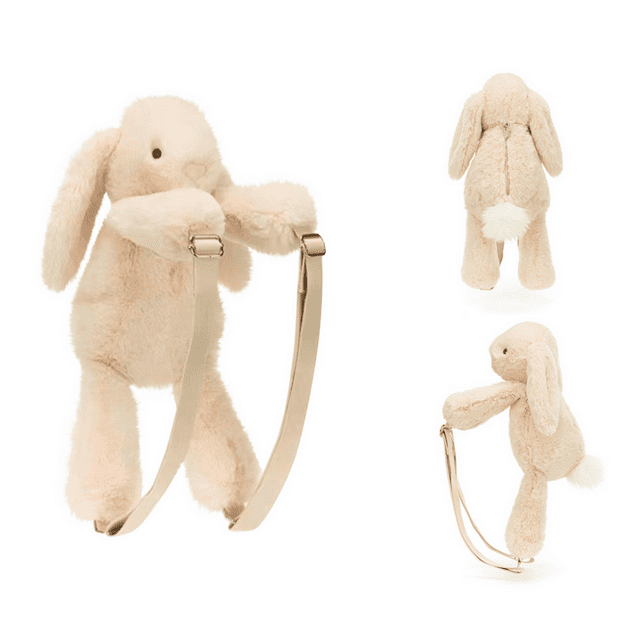 Jellycat's 11.8" Smudge Rabbit Backpack - A Plush Bunny That Carries ...