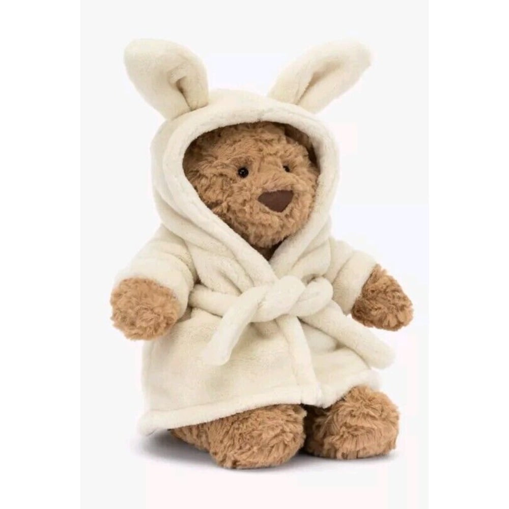 Jellycats Stuffed Toys Jellycat Bartholomew Bathrobe Bear soft toy 26cm New- - Walmart.com