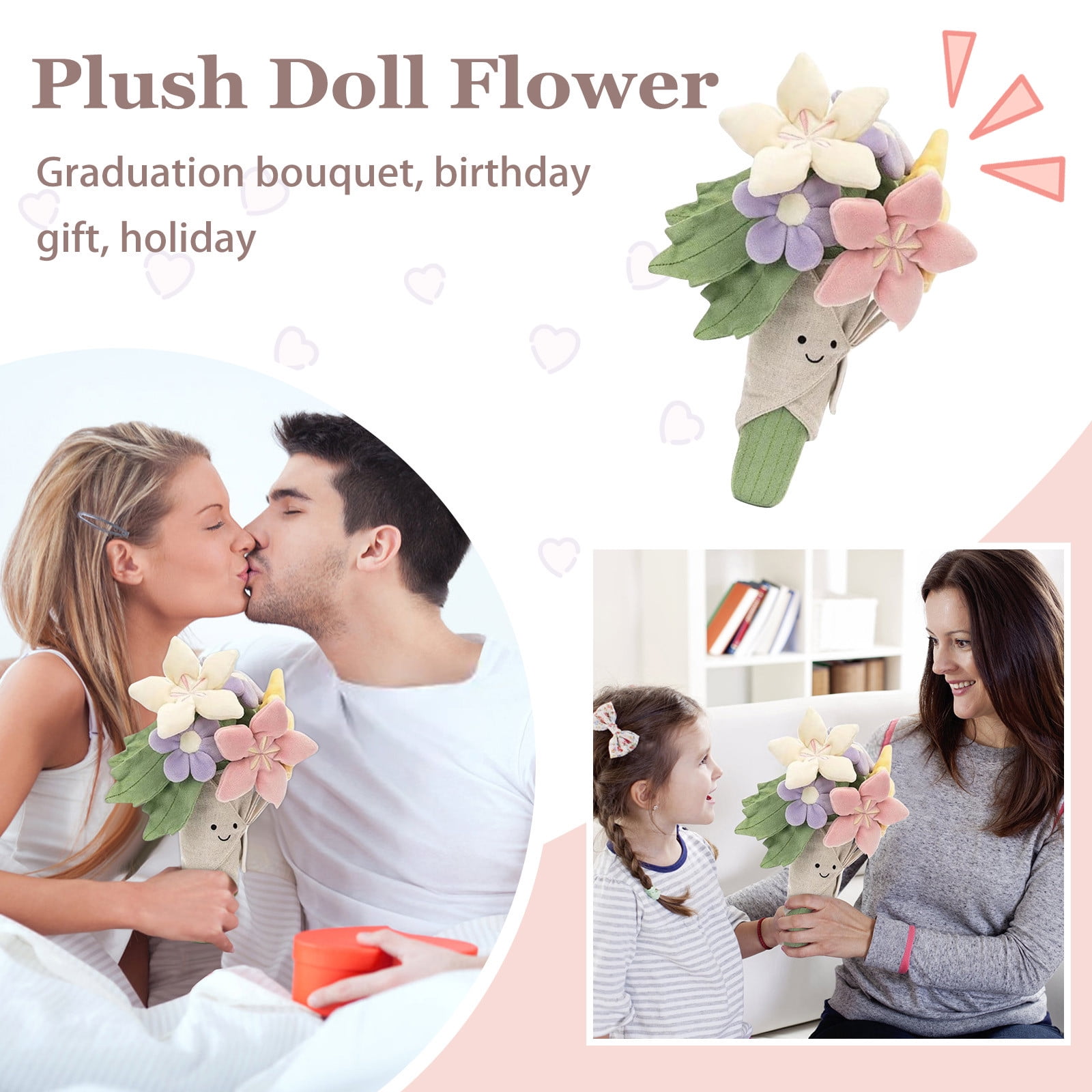 Jellycats Stuffed toys,Adorable Plush Flower Bouquet toy for Kids ...